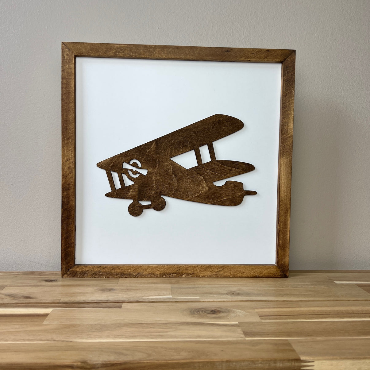 Airplane Sign | 14x14 inch Wood Framed Sign | Airplane Room Decor – The ...