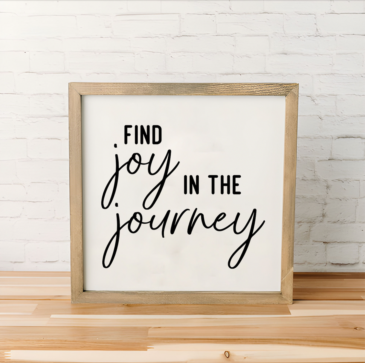 Find Joy in the Journey | 16x16 inch Wood Framed Sign – The Handmade ...