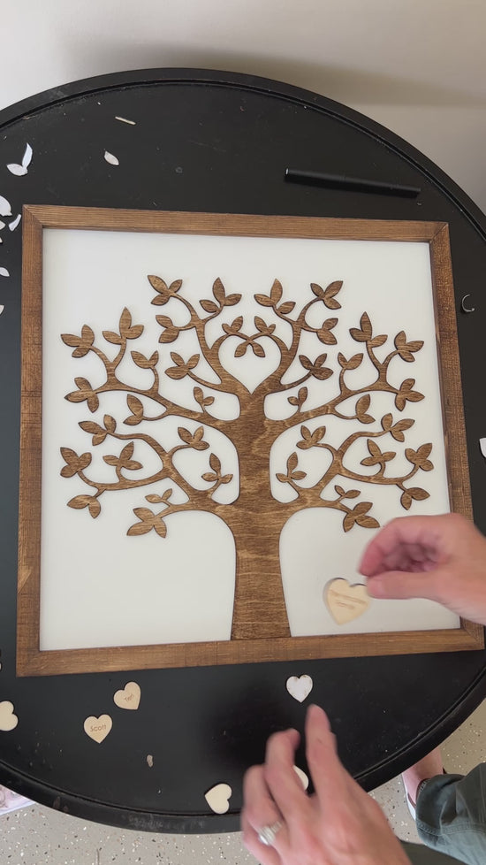 Personalized Family Tree Sign | 16x16 inch – The Handmade Sign Co.