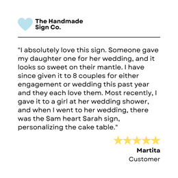 Personalized First Names Sign – The Handmade Sign Co.