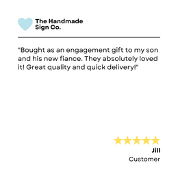 Personalized First Names Sign – The Handmade Sign Co.