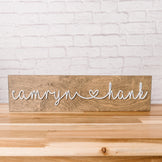 Personalized First Names Sign – The Handmade Sign Co.