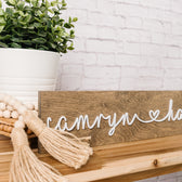 Personalized First Names Sign – The Handmade Sign Co.