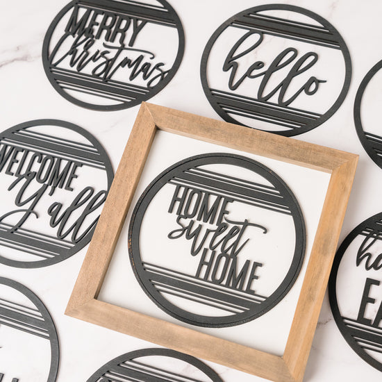 Interchangeable Circle Sign – The Handmade Sign Co.