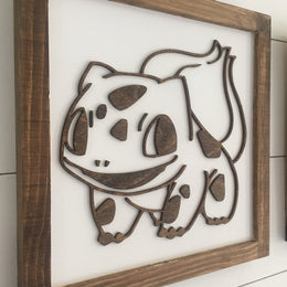 Personalized Pokémon Wood Sign – Custom Bedroom Decor Featuring Pikach ...