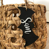 Halloween Personalized Bat Tag – The Handmade Sign Co.