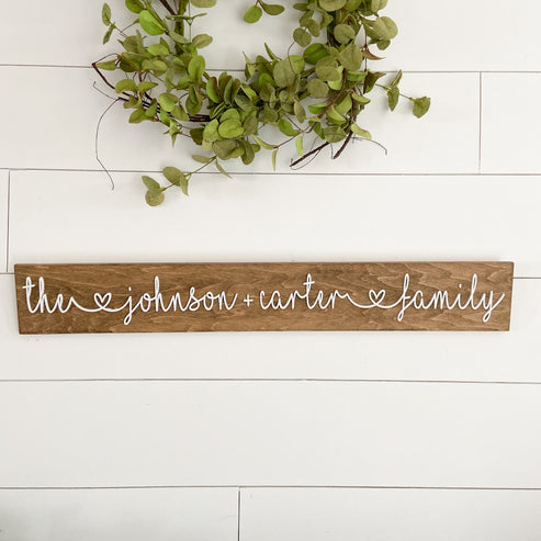 Personalized Family Name Sign – The Handmade Sign Co.